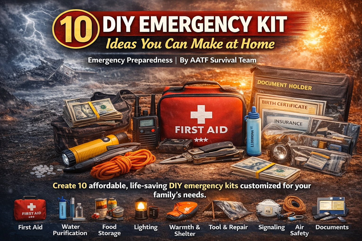 DIY Emergency Kit Ideas for Your Family's Safety - AATF SURVIVAL GUIDE